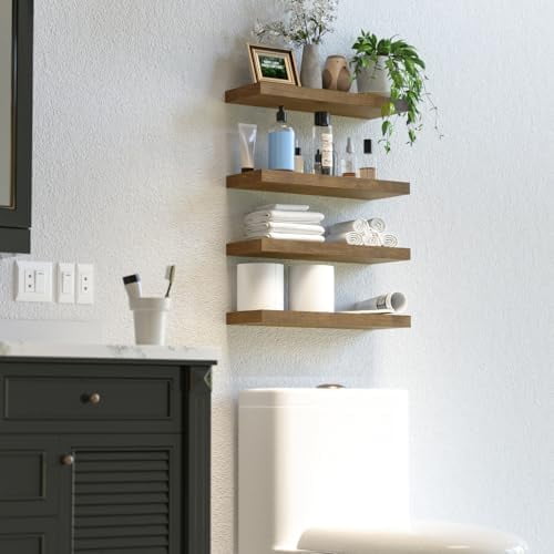 Floating Shelves for Wall, 4 Sets Modern Storage Shelves, Display ...