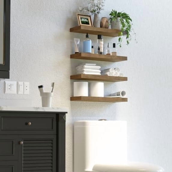Floating Shelves for Wall, 4 Sets Modern Storage Shelves, Display ...