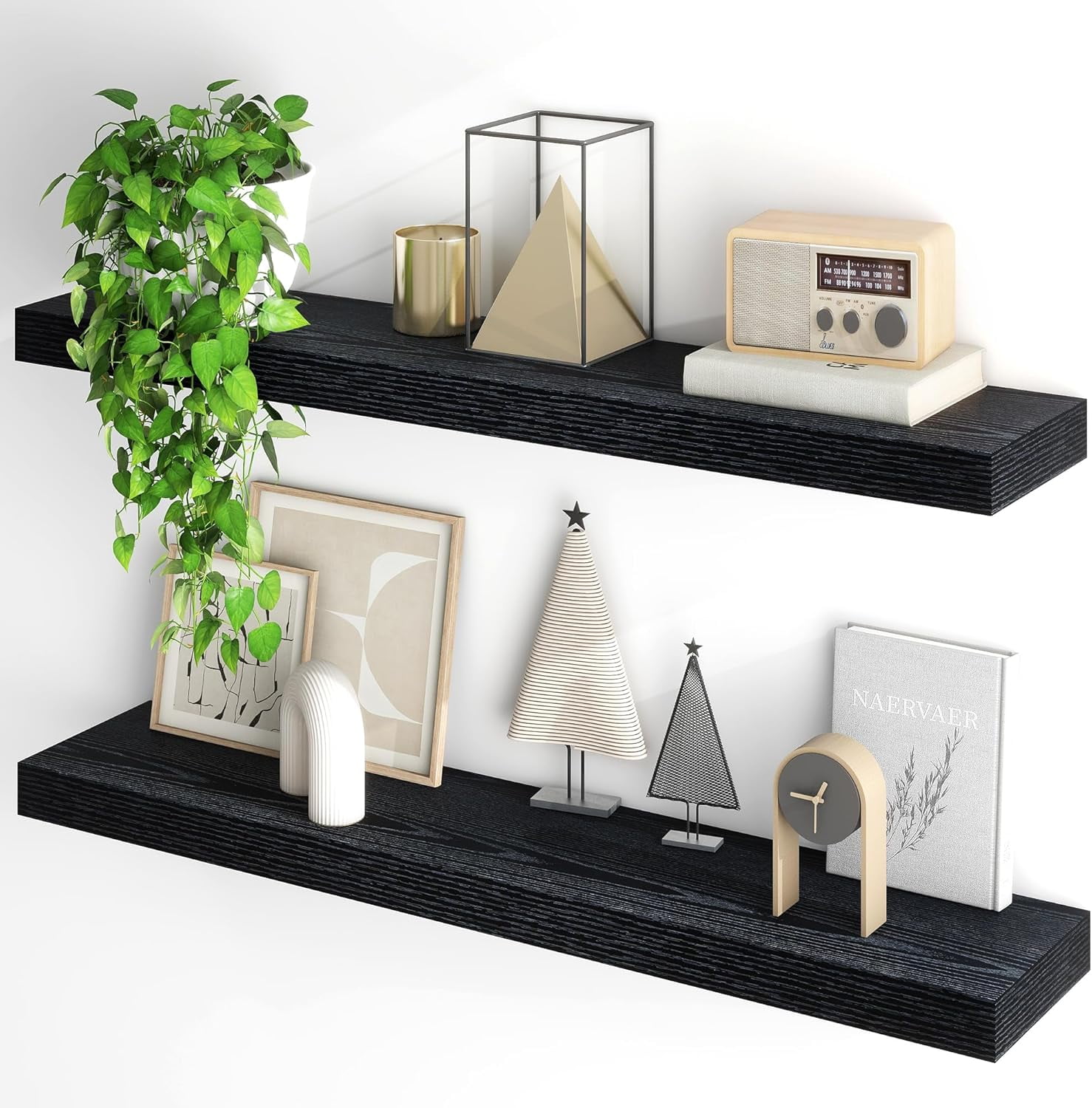 Floating Shelves for Wall, 40Inch Floating Shelves Set of 2, Hanging ...