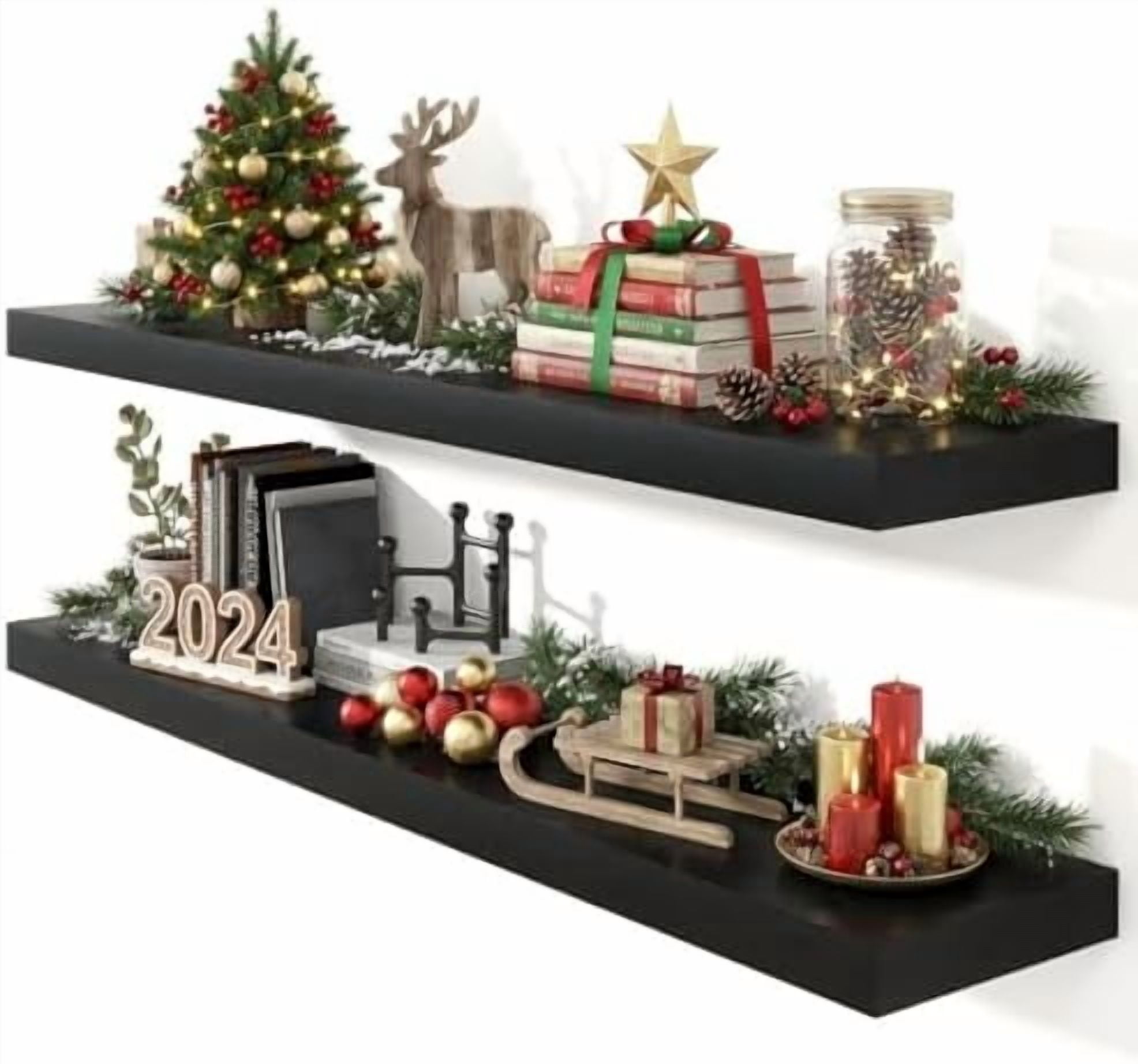 Floating Shelves for Wall 55 Inch Long,Extra Large and Thick Wood ...