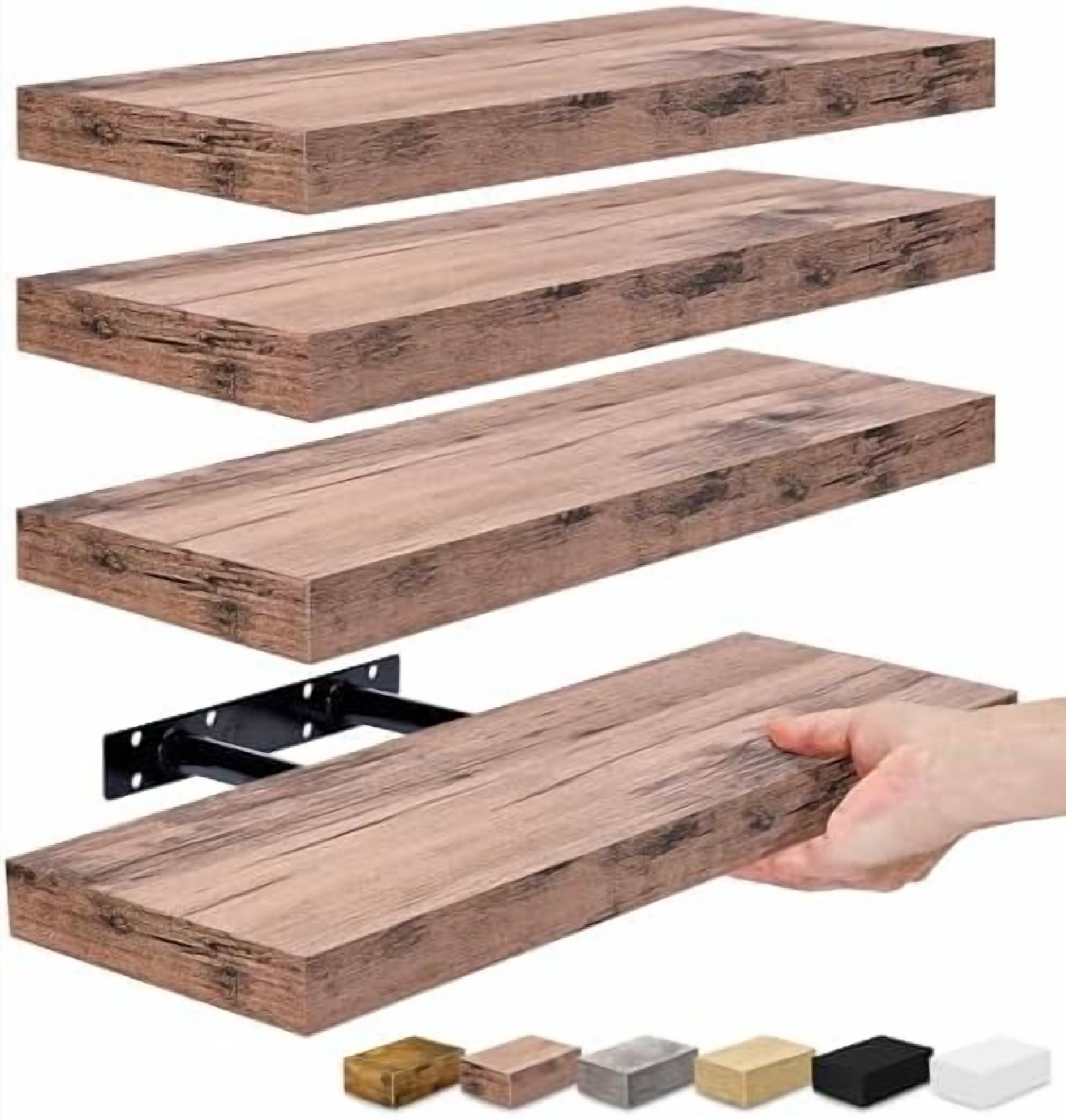 Floating Shelves for Wall, Bathroom Shelves Wall Mounted for Kitchen ...