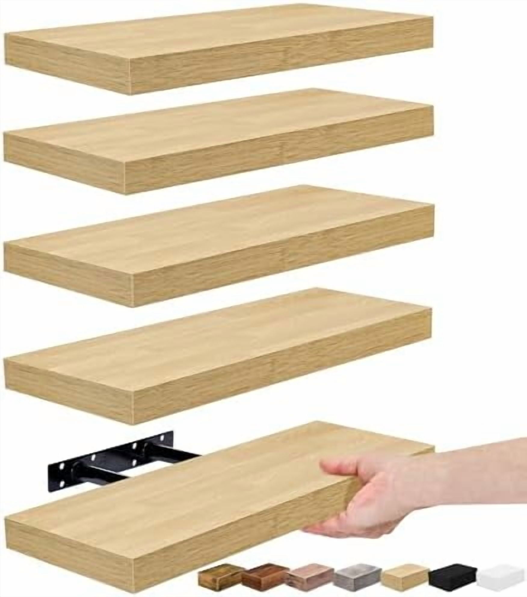 Floating Shelves for Wall, Bathroom Shelves Wall Mounted for Kitchen ...