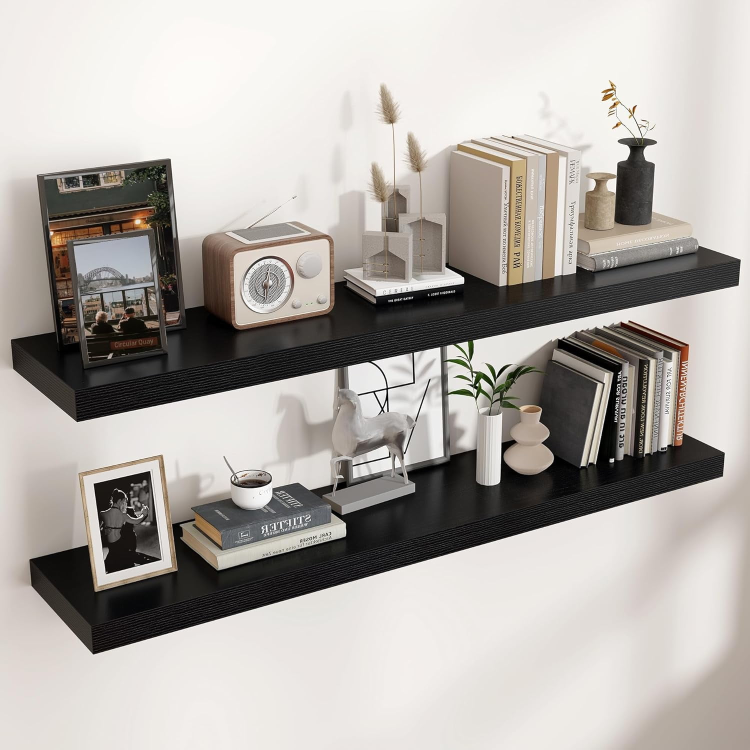 Floating Shelves for Wall, Engineered Wall Shelves with Invisible ...