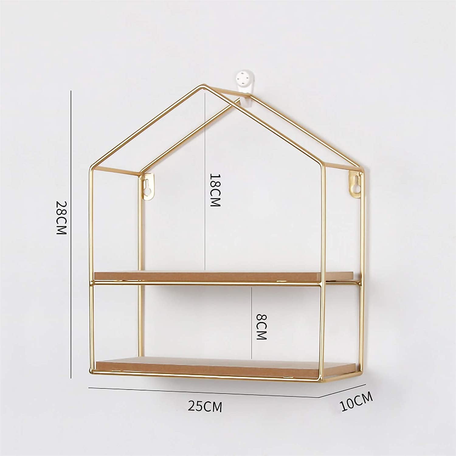 Floating Shelves, Wall Mounted Storage Racks, House Shape Decorative ...