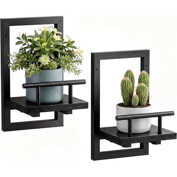 Floating Shelves for Wall, Plant Shelf Indoor, Wall Planters for Indoor ...