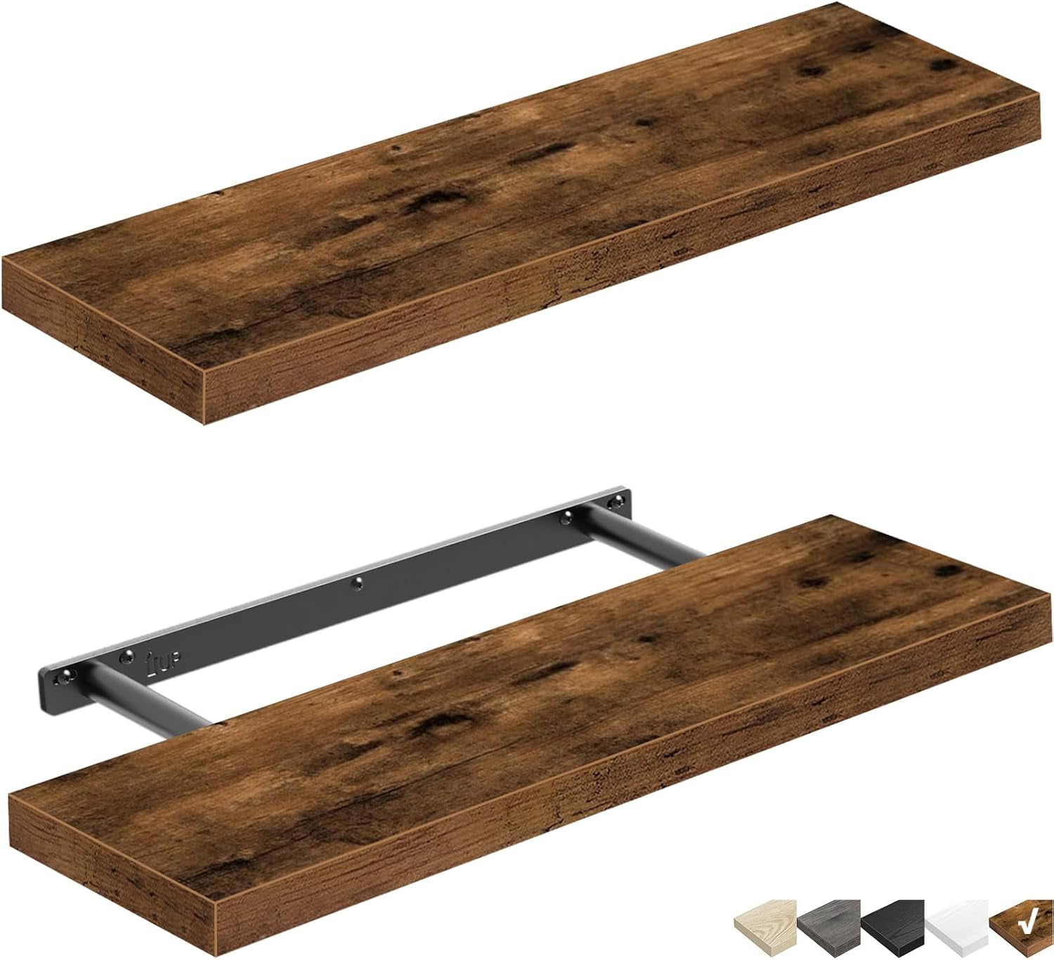 Floating Shelves Wall Shelf 24 inches Long Farmhouse Bathroom Decor ...
