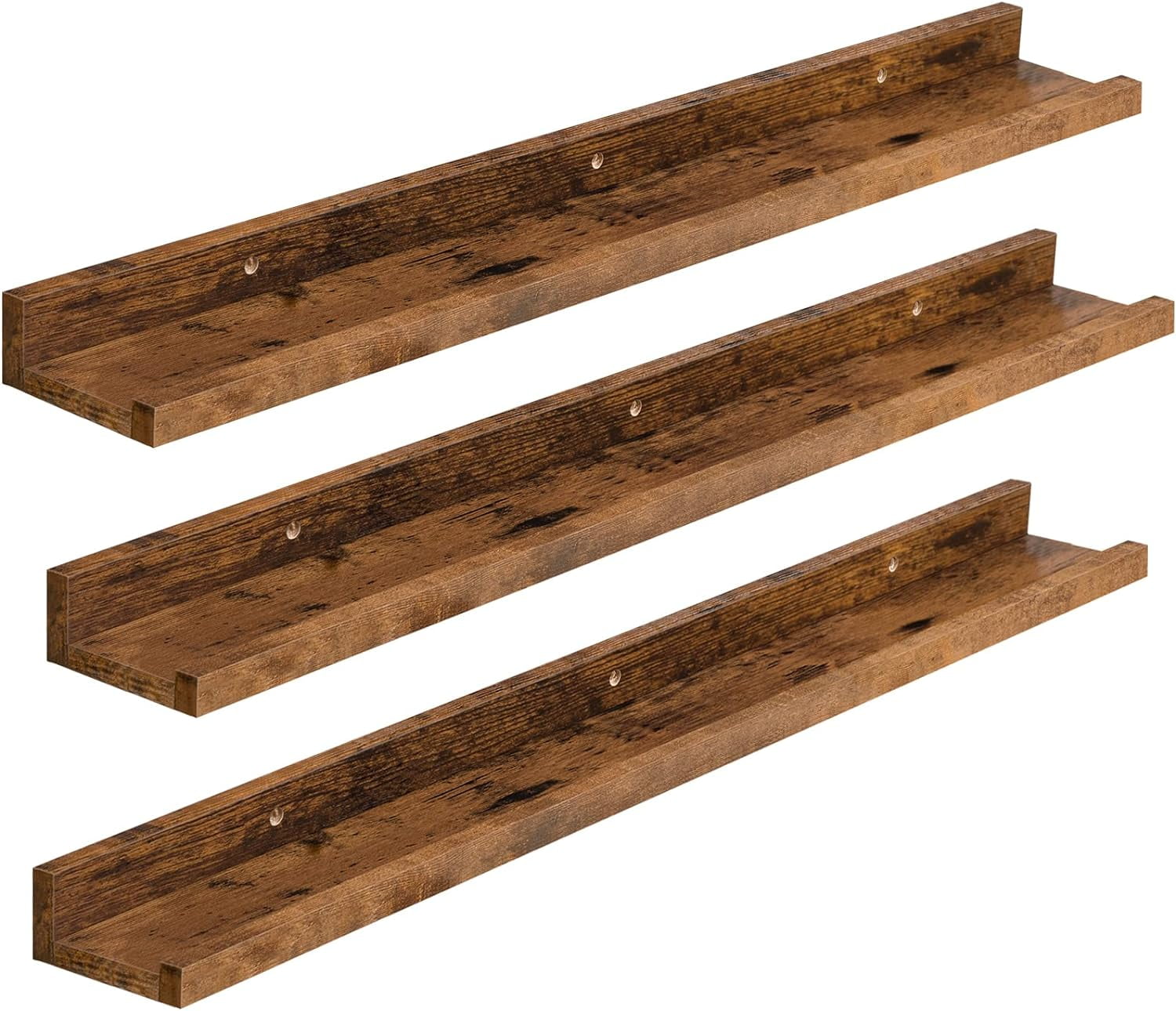 Floating Shelves, Wall Shelf Set of 3, 35.4 Inches Hanging Shelf with ...