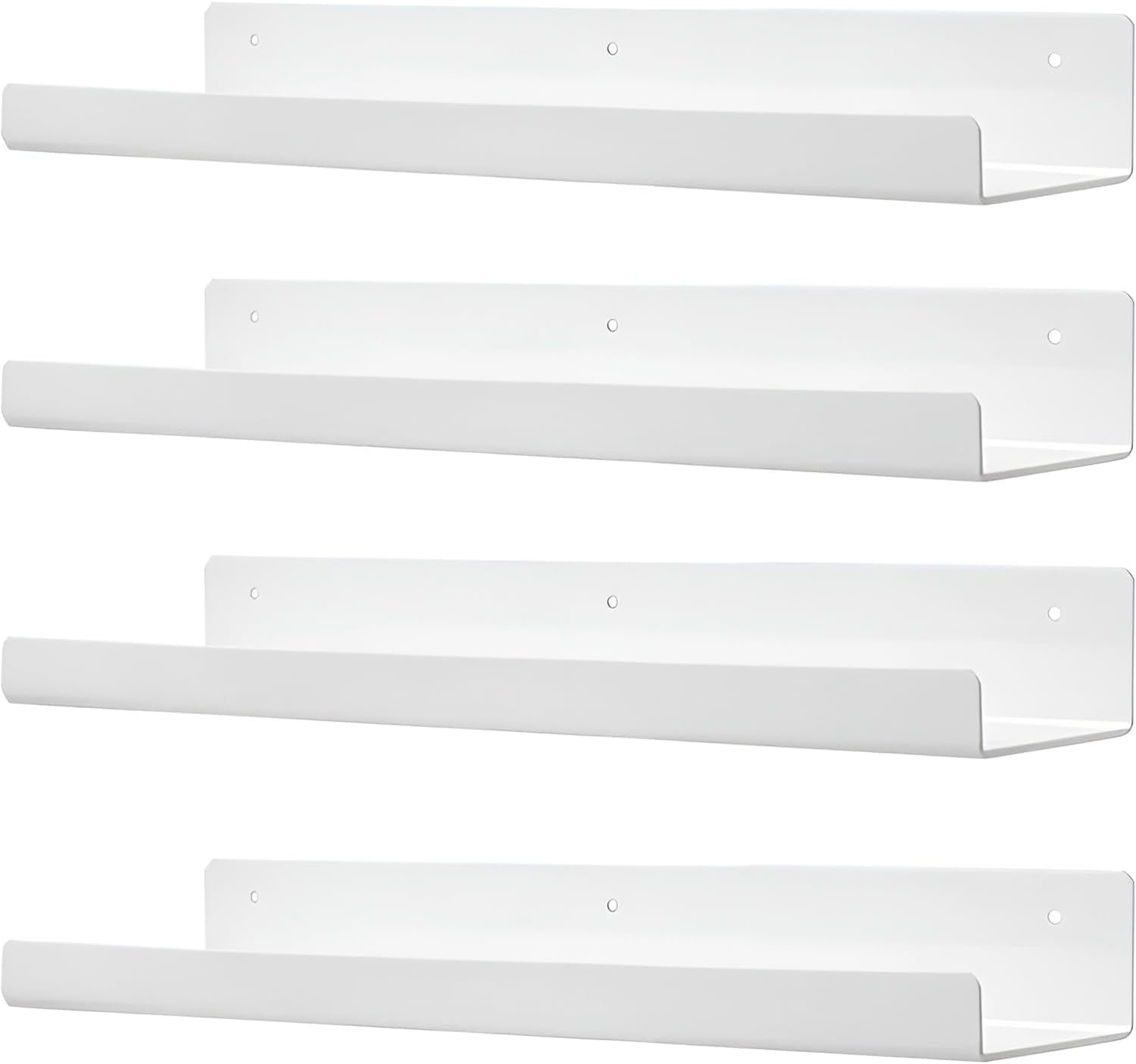 Floating Shelves,Wall Shelves for Book,White Floating Shelves,Acrylic ...