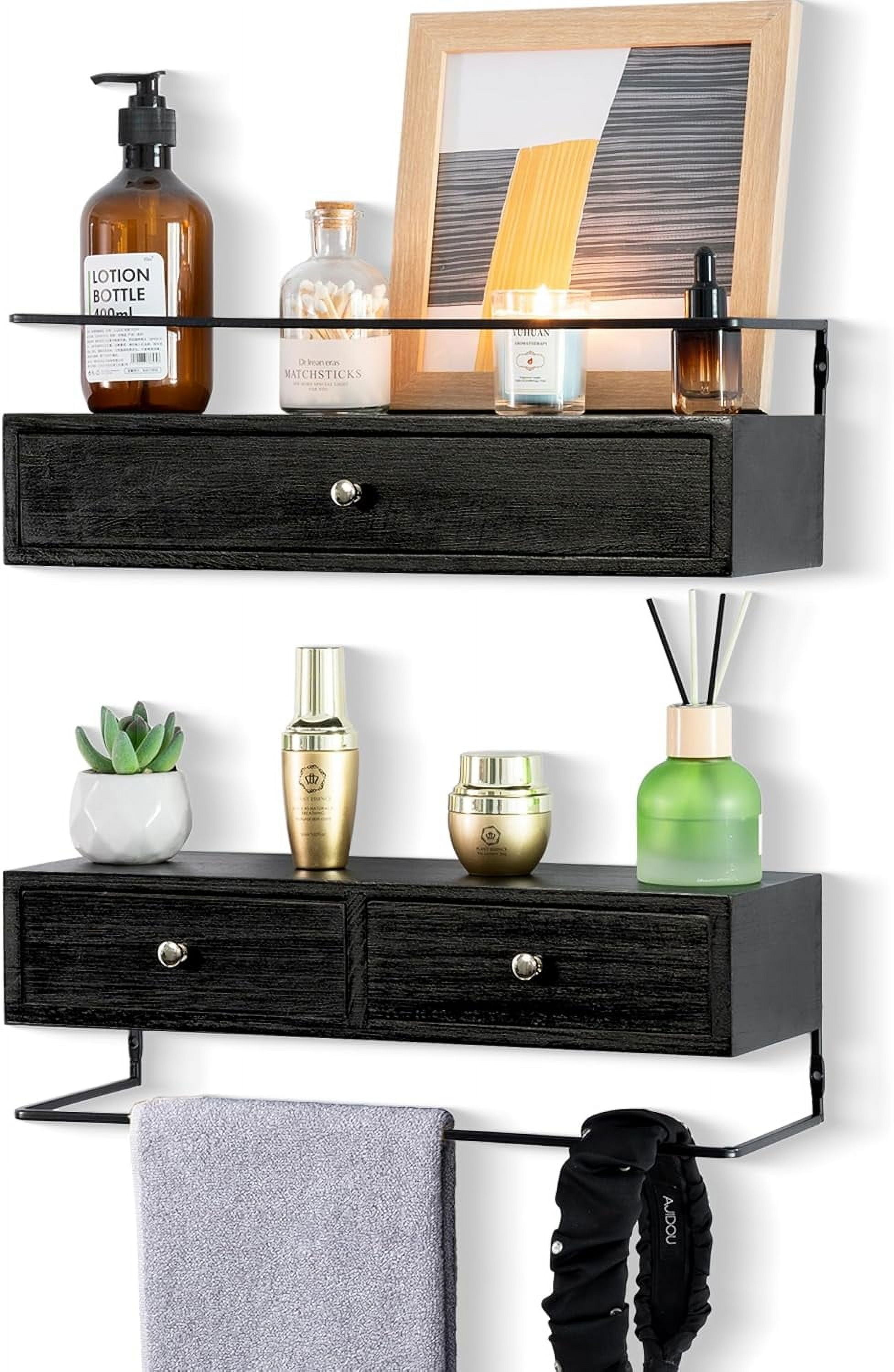 Floating Shelves for Wall Storage, Wall Mounted Bathroom Shelf with ...