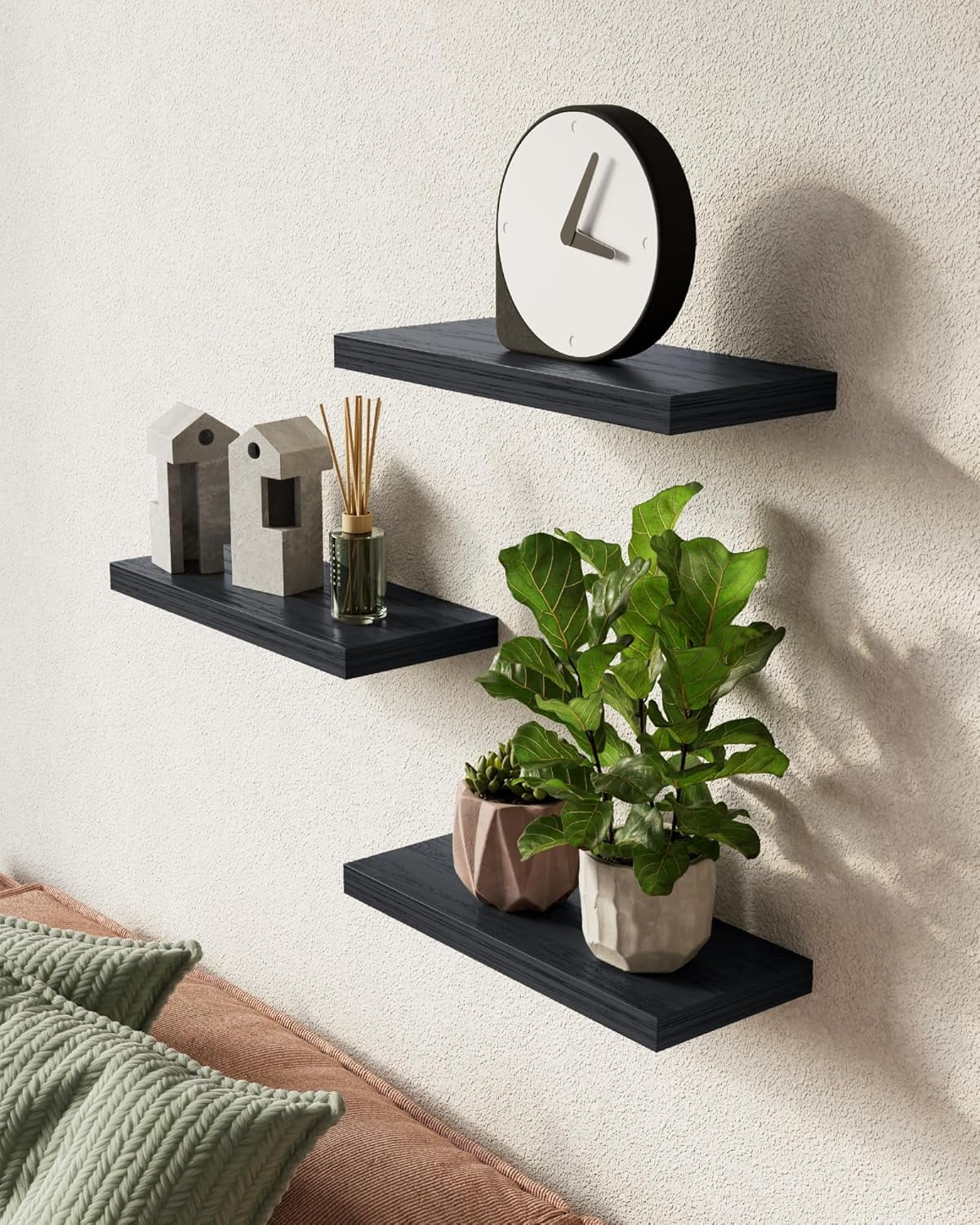 Floating Shelves for Wall, Wall Mounted Rustic Wood Shelves for ...