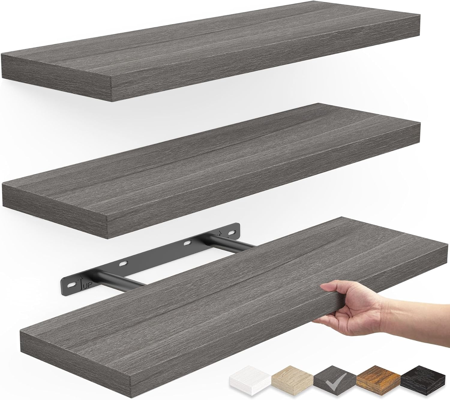 Floating Shelves for Wall, Wall Mounted Rustic Wood Shelves for ...