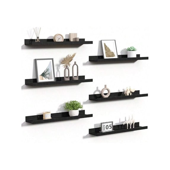 Floating Shelves Wall, Wall Shelves Decor Storage Set Of 6, Wall ...
