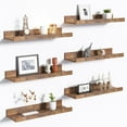 Floating Shelves for Wall, Wall Shelves for Decor Storage Set of 6 ...