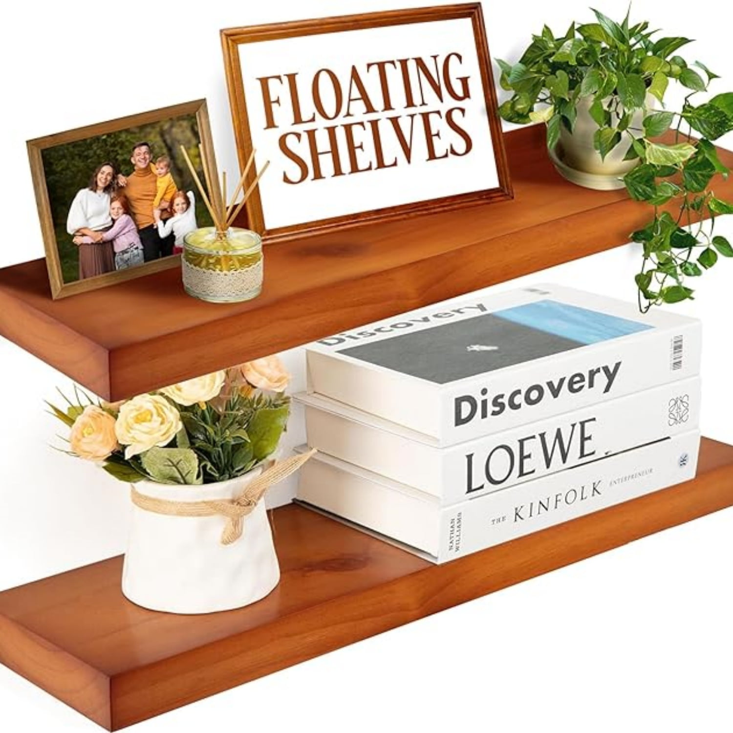 Floating Shelves for Wall - Wood Floating Shelves, Floating Wood ...