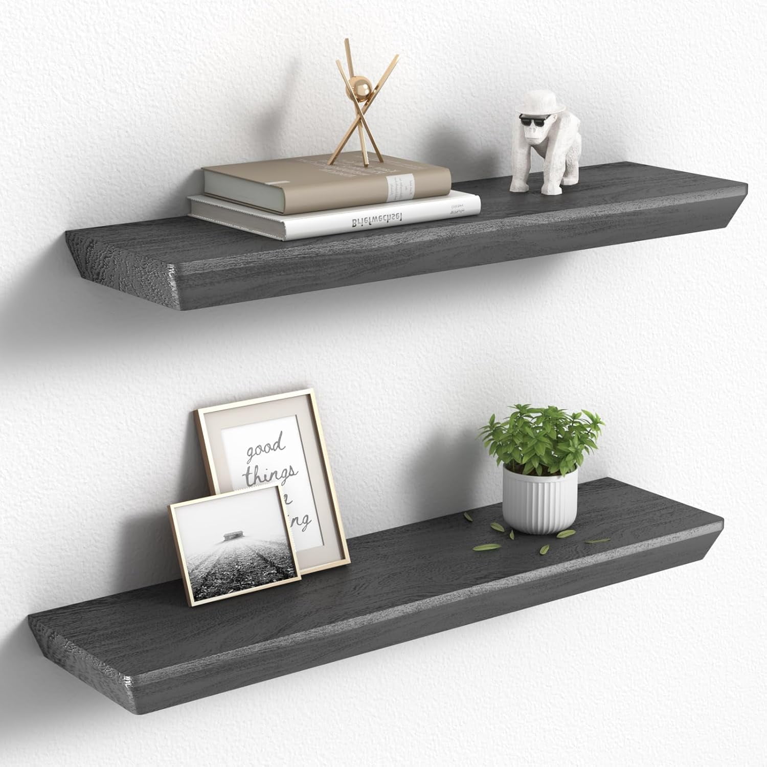 Floating Shelves for Wall, 24 Inch Floating Shelves Set of 2, 6 Inch ...