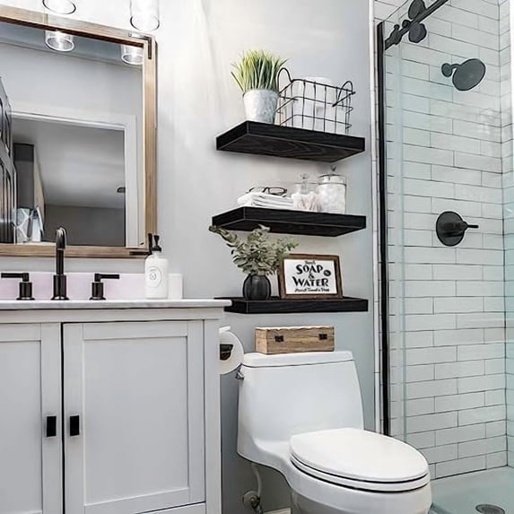 Floating Shelves for Wall Bathroom Shelf Bedroom Kitchen Living Room ...