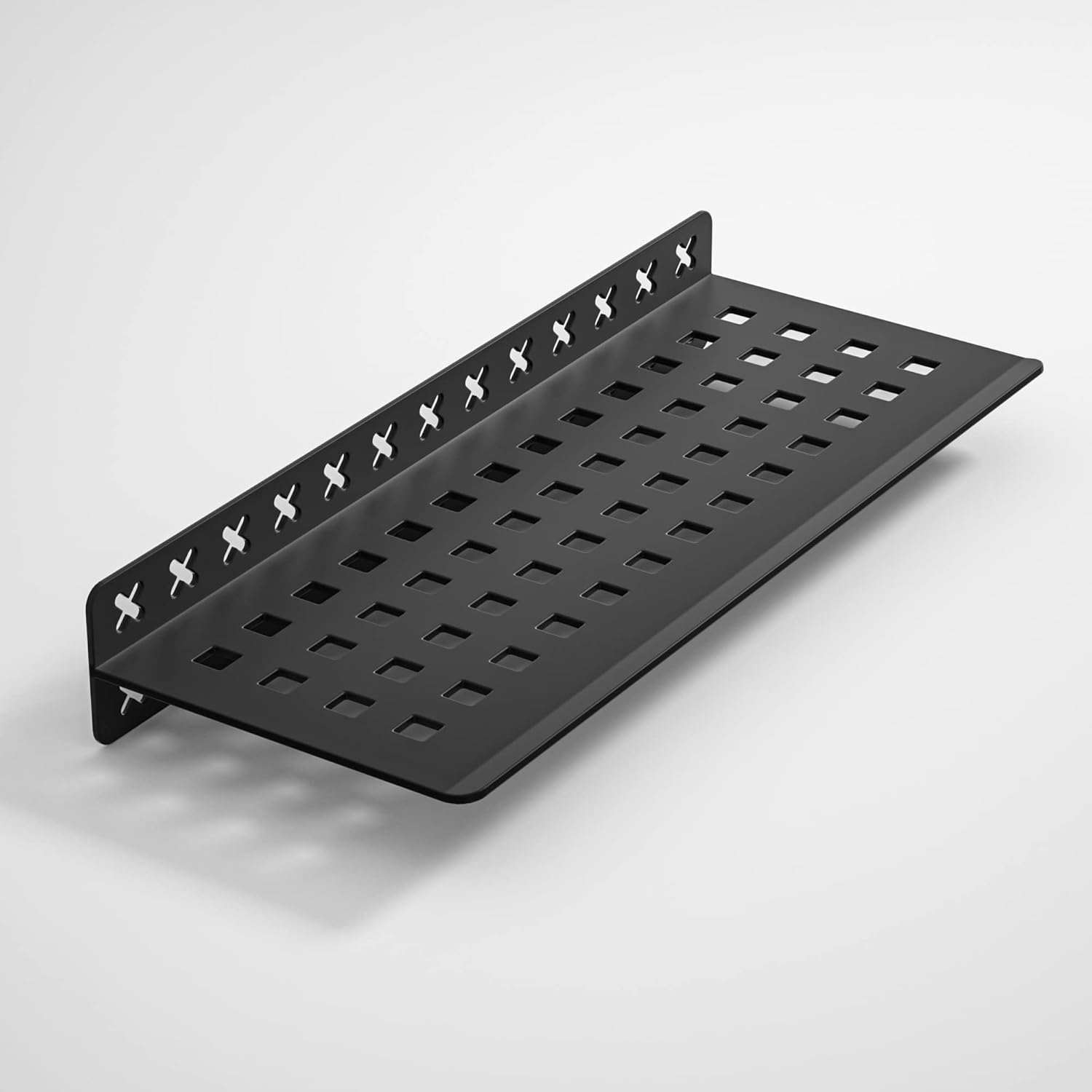 Floating Shower Shelf, 10" Matte Black 304 Stainless Steel Recessed ...