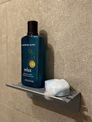 Floating Shower Shelf 8 inch (Graphite) - Walmart.com