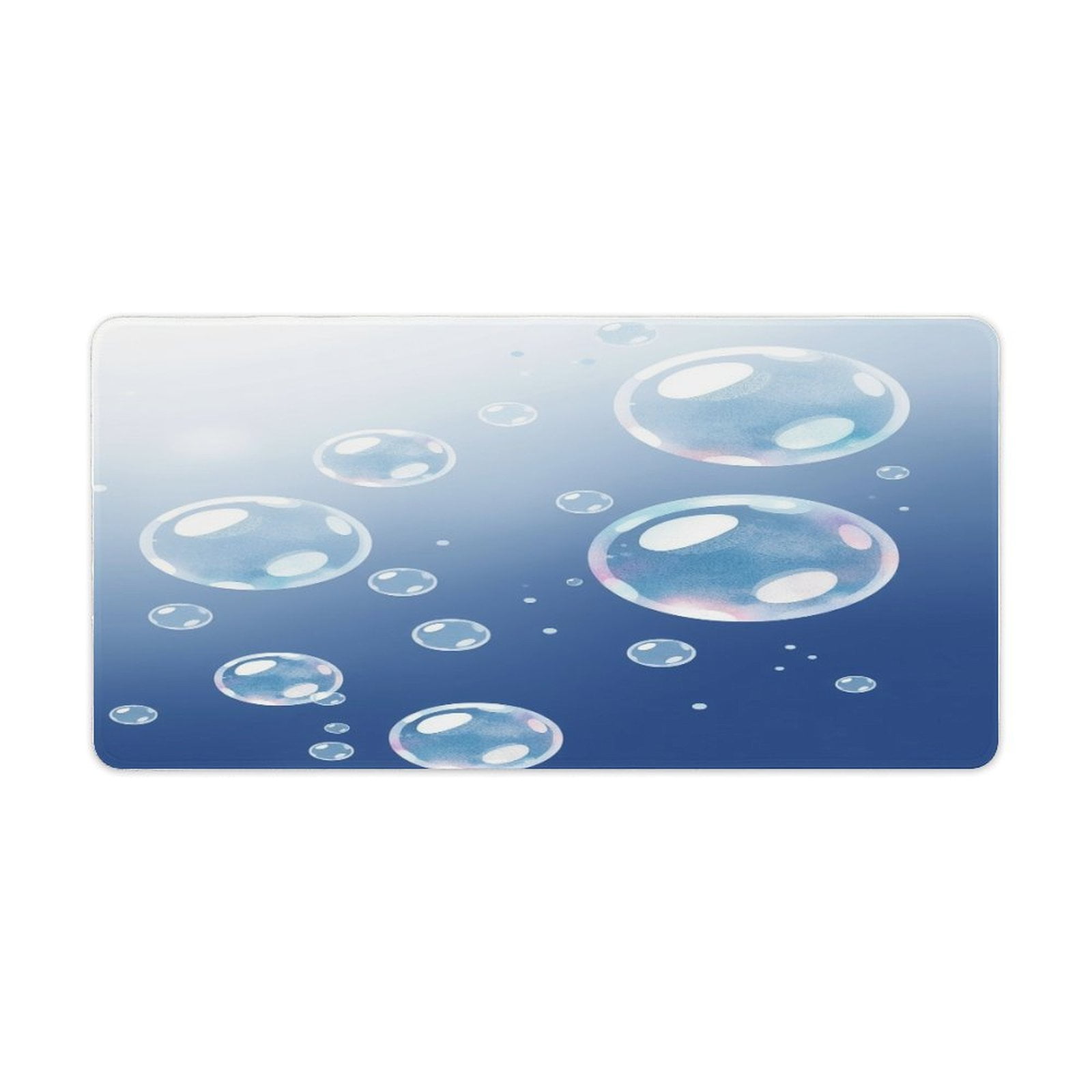 Floating Soapy Bubbles Gaming Mouse Pad with Stitched Edge Smooth Cloth ...