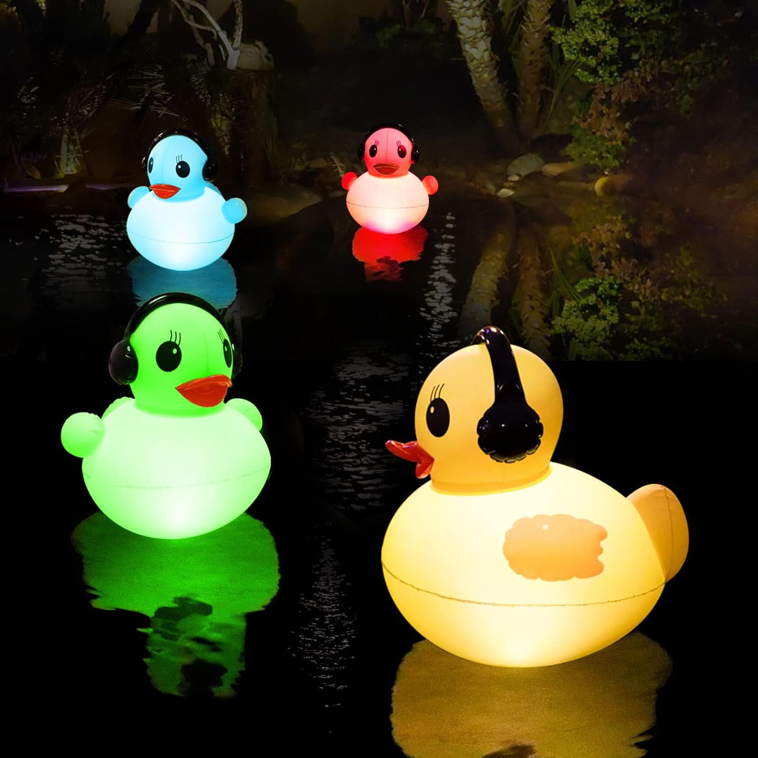 Floating Solar Pool Lights, Waterproof Pool Lights that Float, Light up ...
