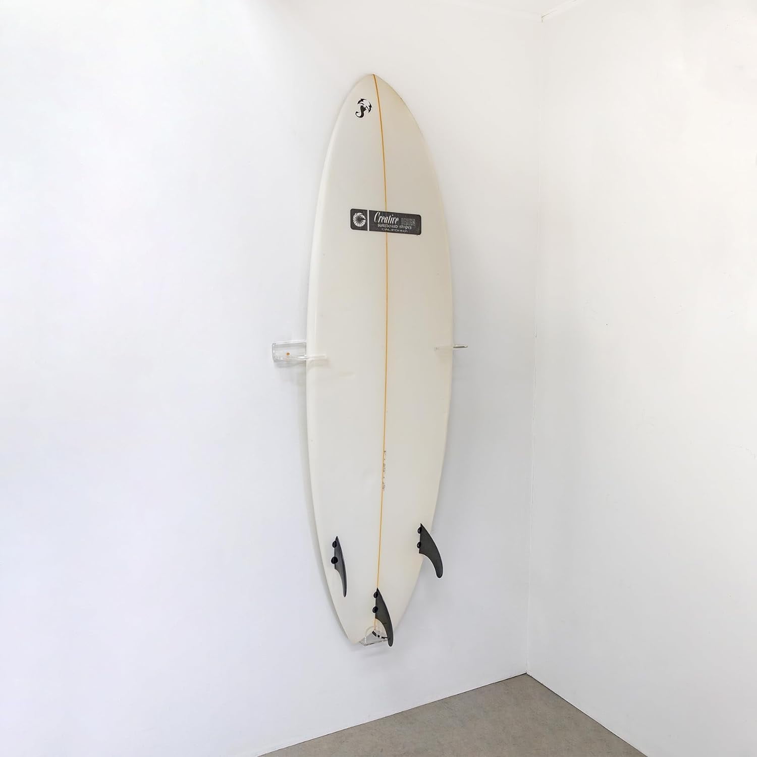 Floating Surfboard Wall Mount, Clear Acrylic Surf Board Display, Indoor ...