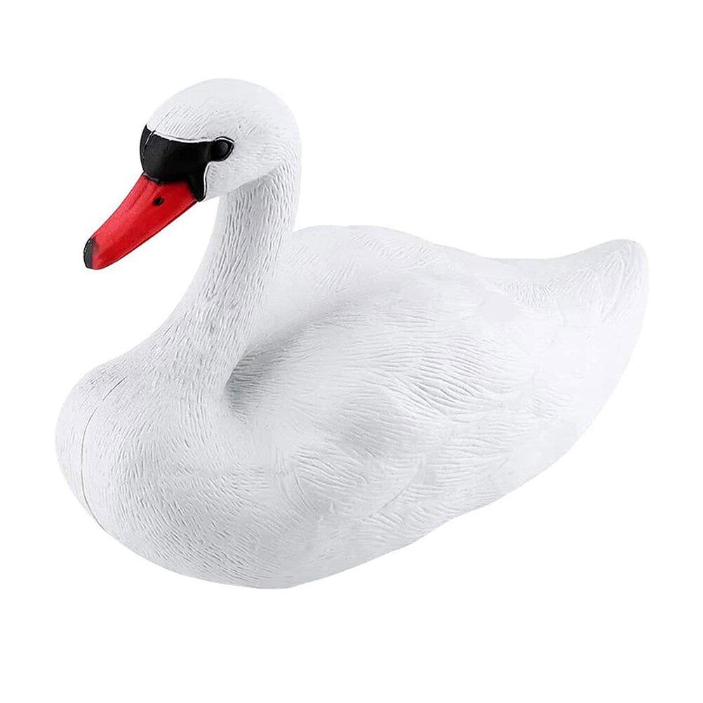 Floating Swan Pond Statue Black Swan Sculpture for Garden Patio Pond ...