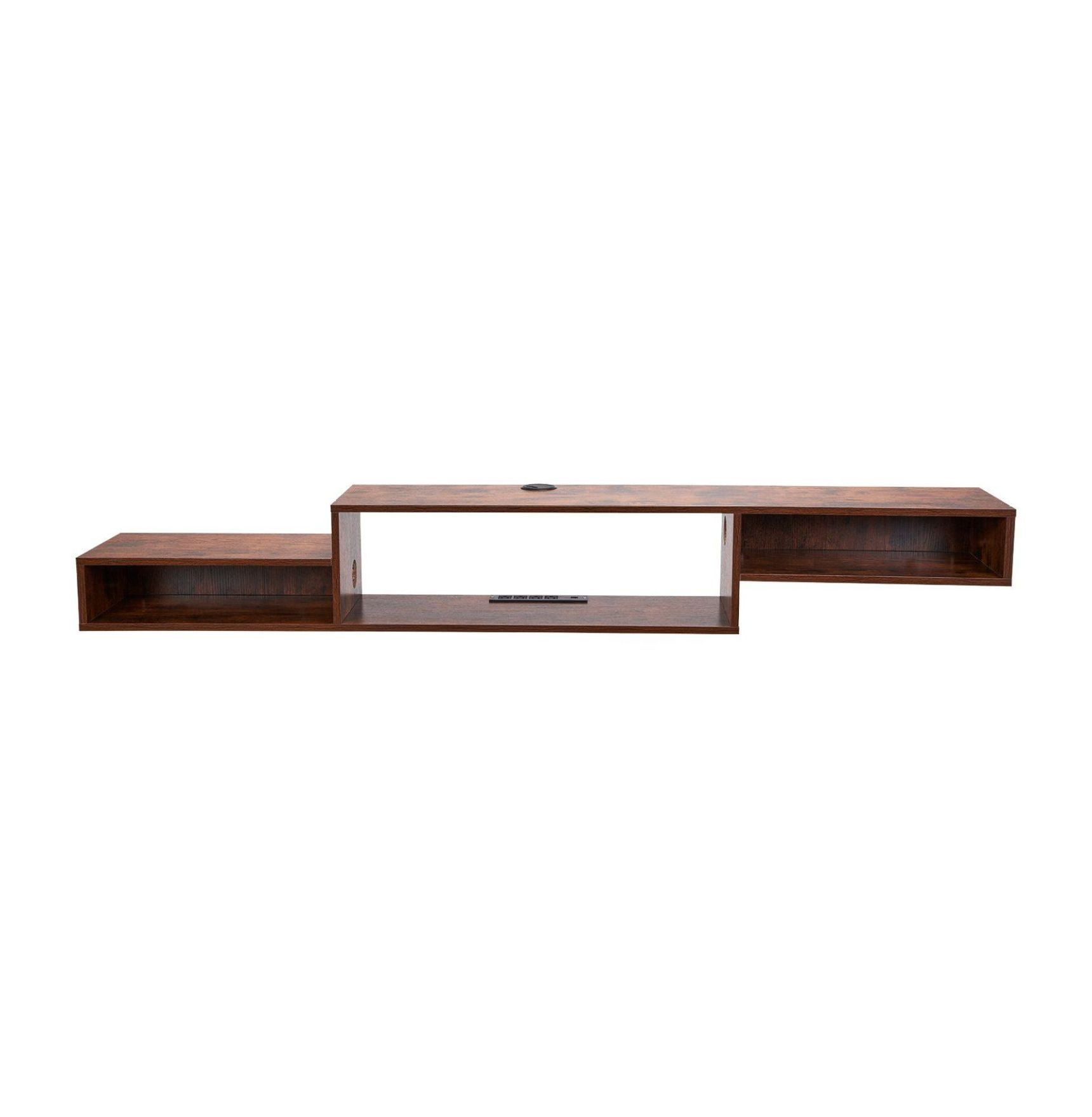 Floating TV Stand 70 Inch, Wall Mount Entertainment Center with Power ...