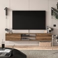 Floating TV Stand 70 Inch - Wall Mounted Entertainment Center, Modern ...