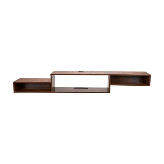 Floating TV Stand, 70" Wall Mount Entertainment Center with Power ...