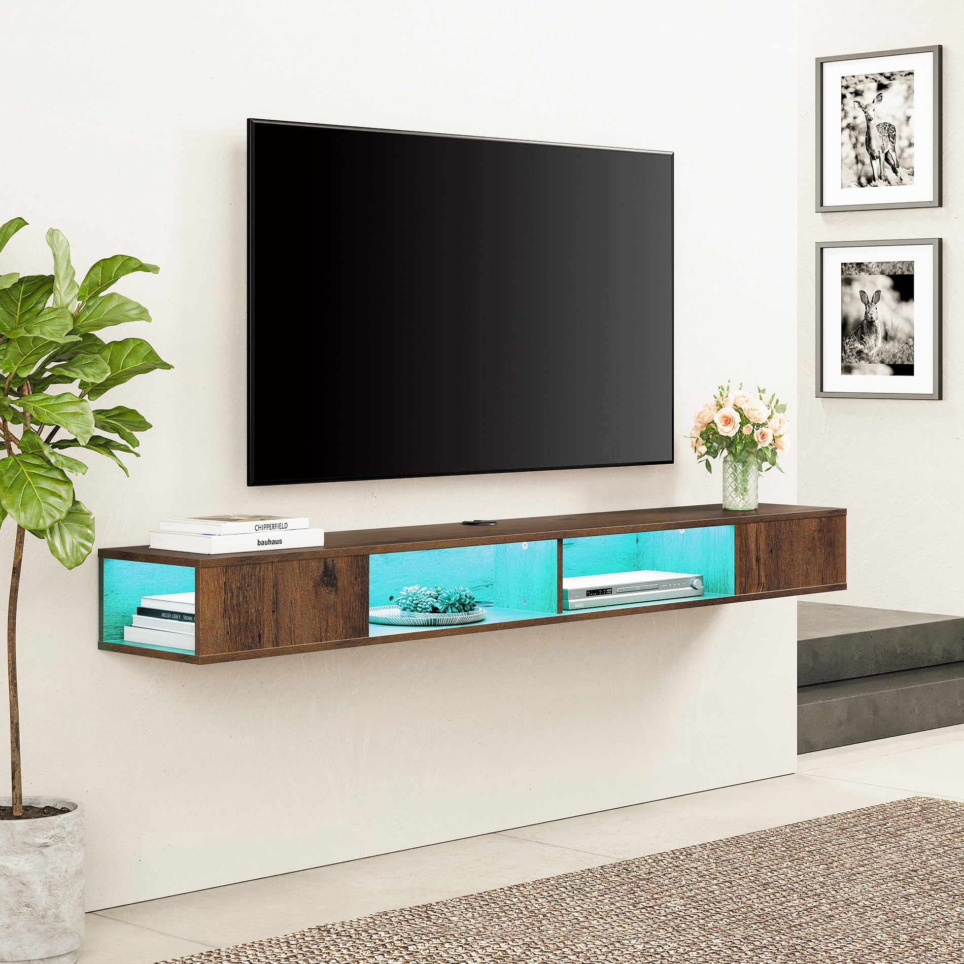 Floating Corner Shelf Tv