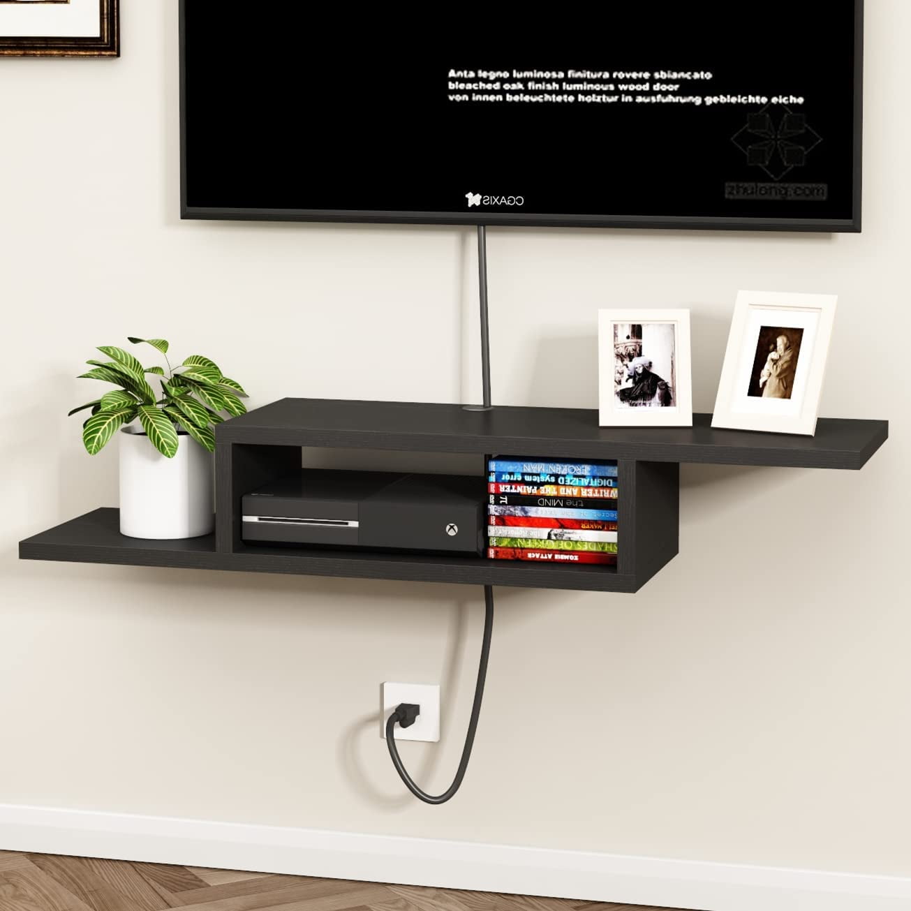Floating TV Unit, Wall Mount Entertainment Center Media Console for ...