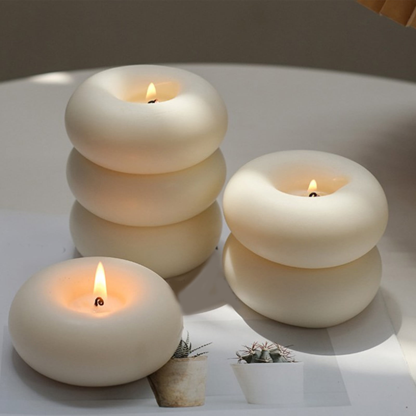 Floating Tea Light Candles, Round Votive Candles, 100 Count Pack ...