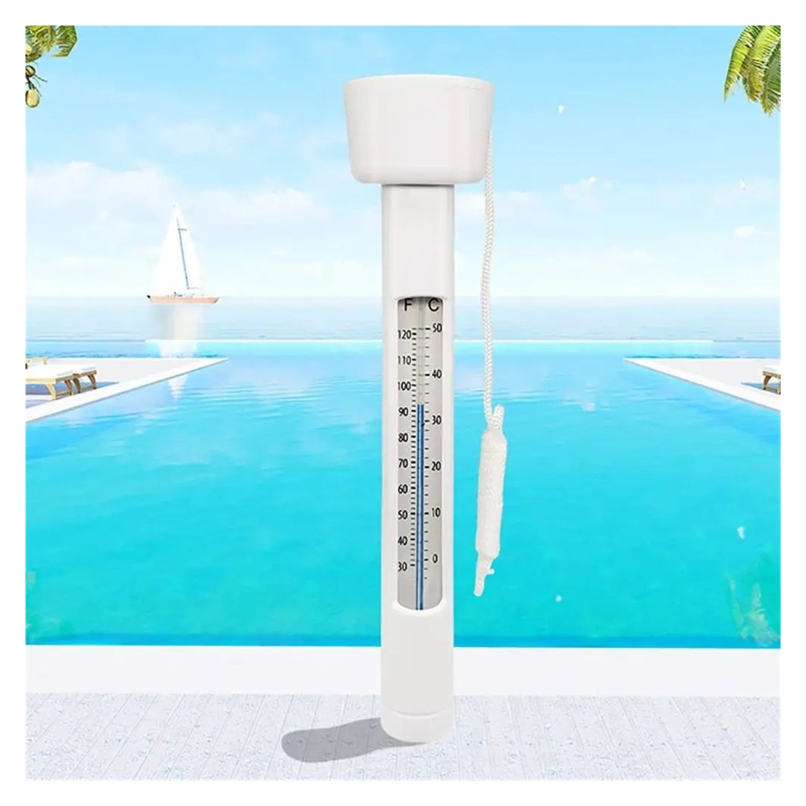 Floating Thermometer Measuring Water Temperature Bathtub Spa Hot Tub ...