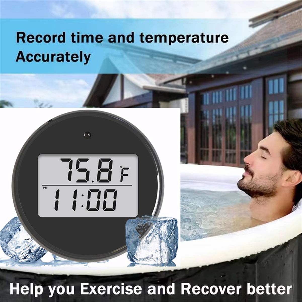 Floating Thermometers for Ice Bath Portable Bath Thermometers Floating ...