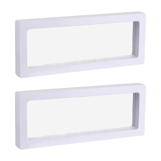 Floating Thin Film Display Box, ABS Frame Case 18cm x 7cm x 2cm White ...