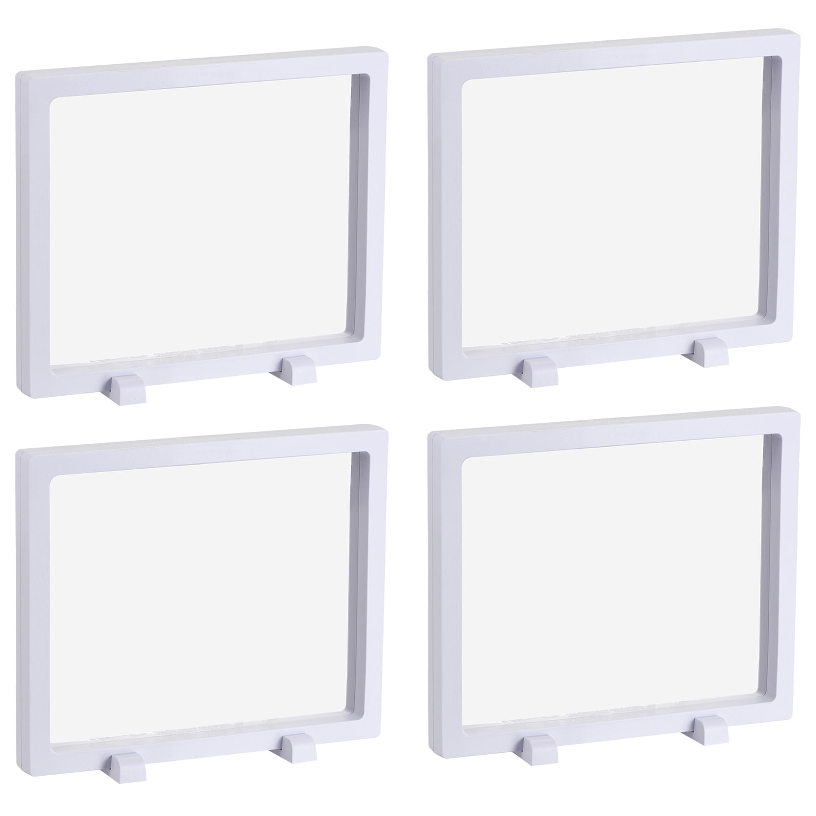 Floating Thin Film Display Box with Base 18cm x 18cm x 2cm White Pack ...