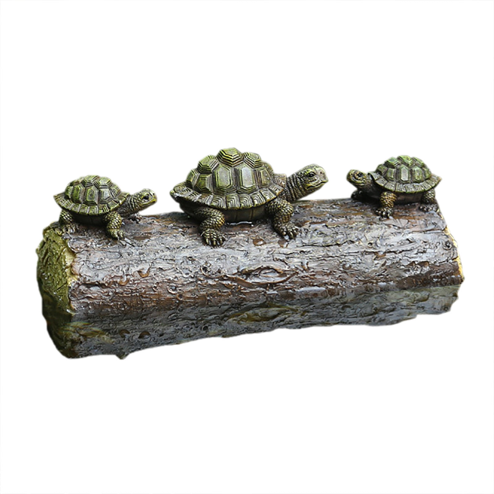 Floating Turtle Sculptures for Ponds - Green Resin Turtle Statues ...