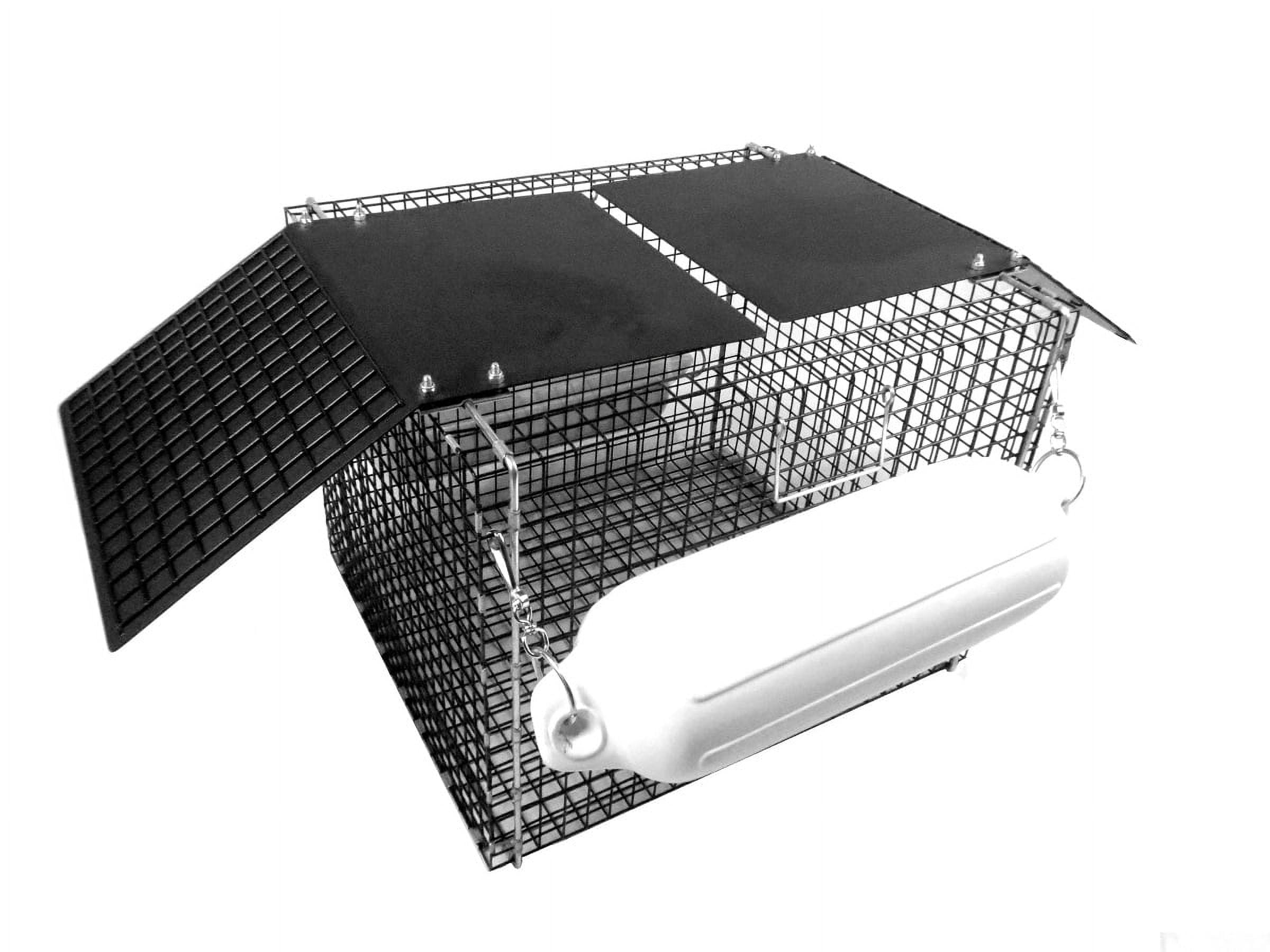 Outdoor Water Solutions Floating Turtle Trap, Aluminum Frame, Ideal for ...