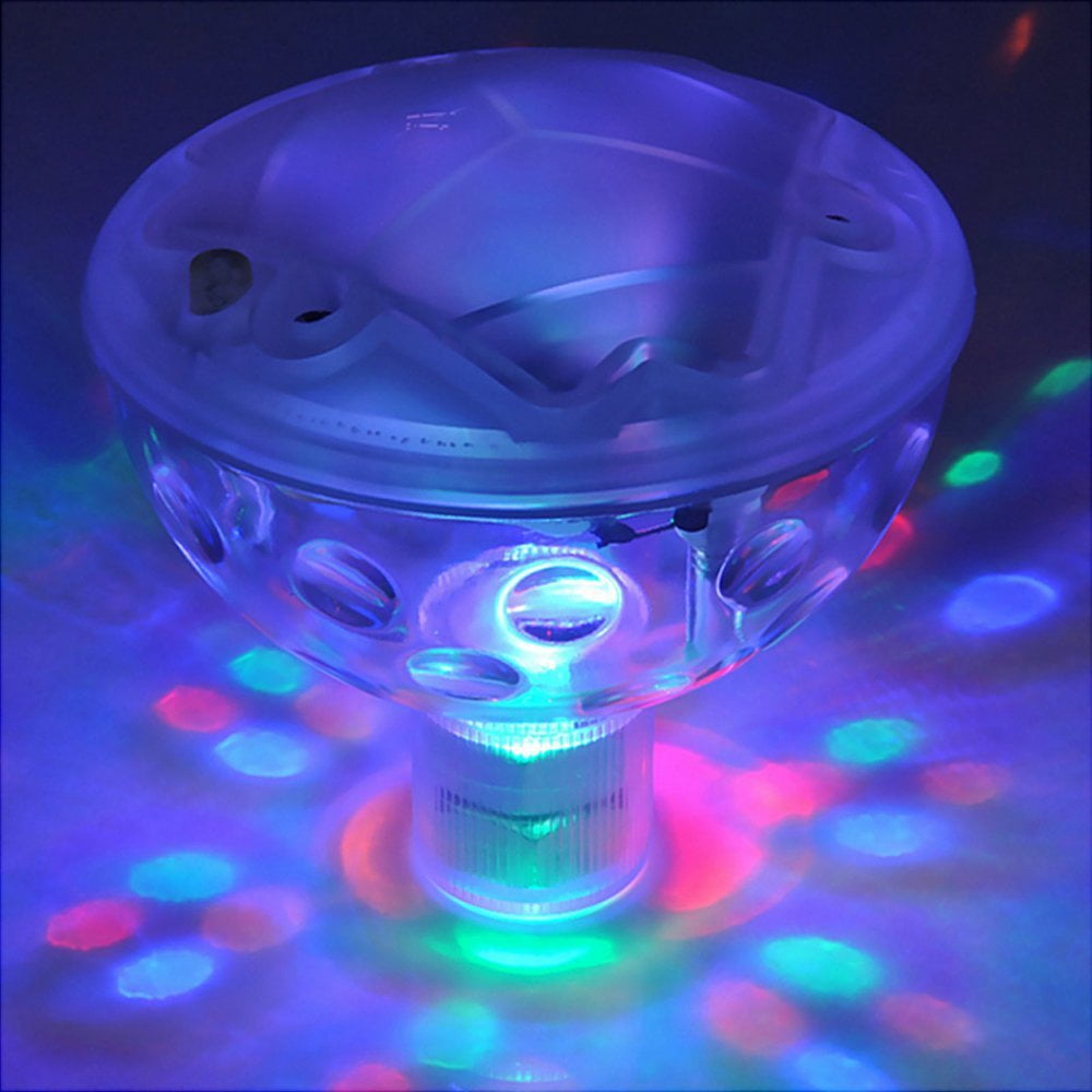 Floating Underwater LED Disco Light Glow Show Swimming Pool Hot Tub Spa ...