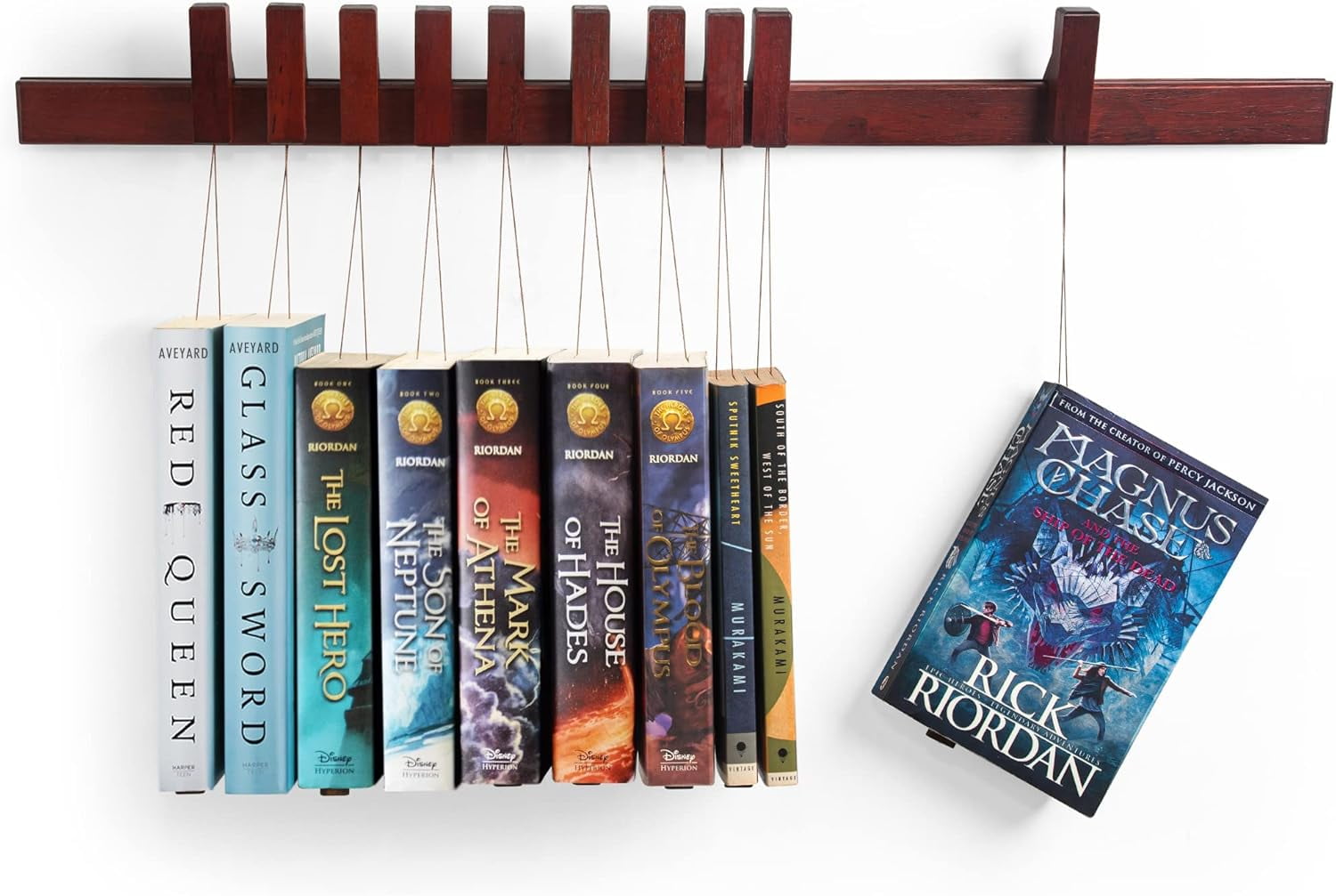 Floating Wall Bookshelf - Wall Mounted Book Organizer with Included ...