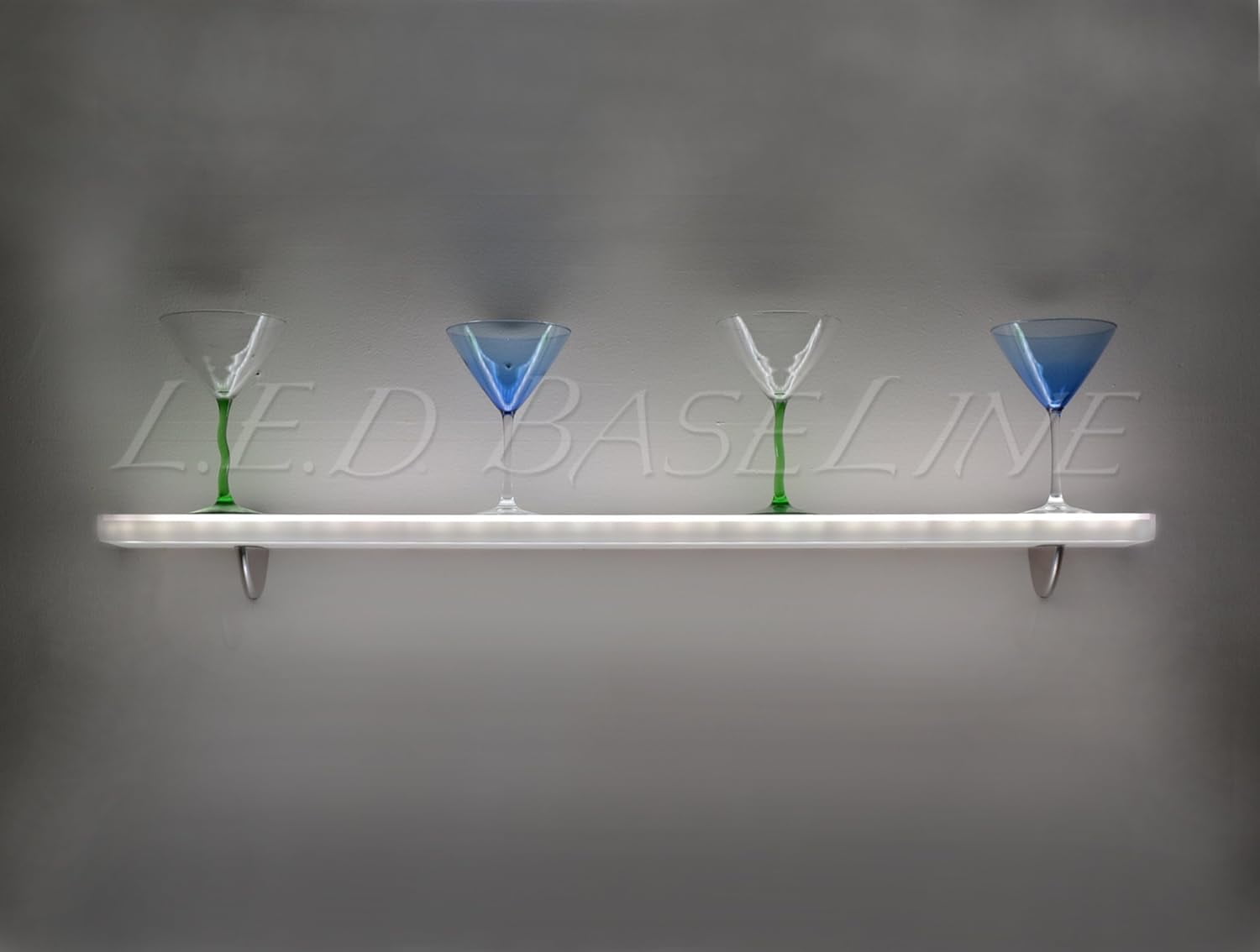 Floating Wall LED Lighted Display Shelf 36" - Walmart.com