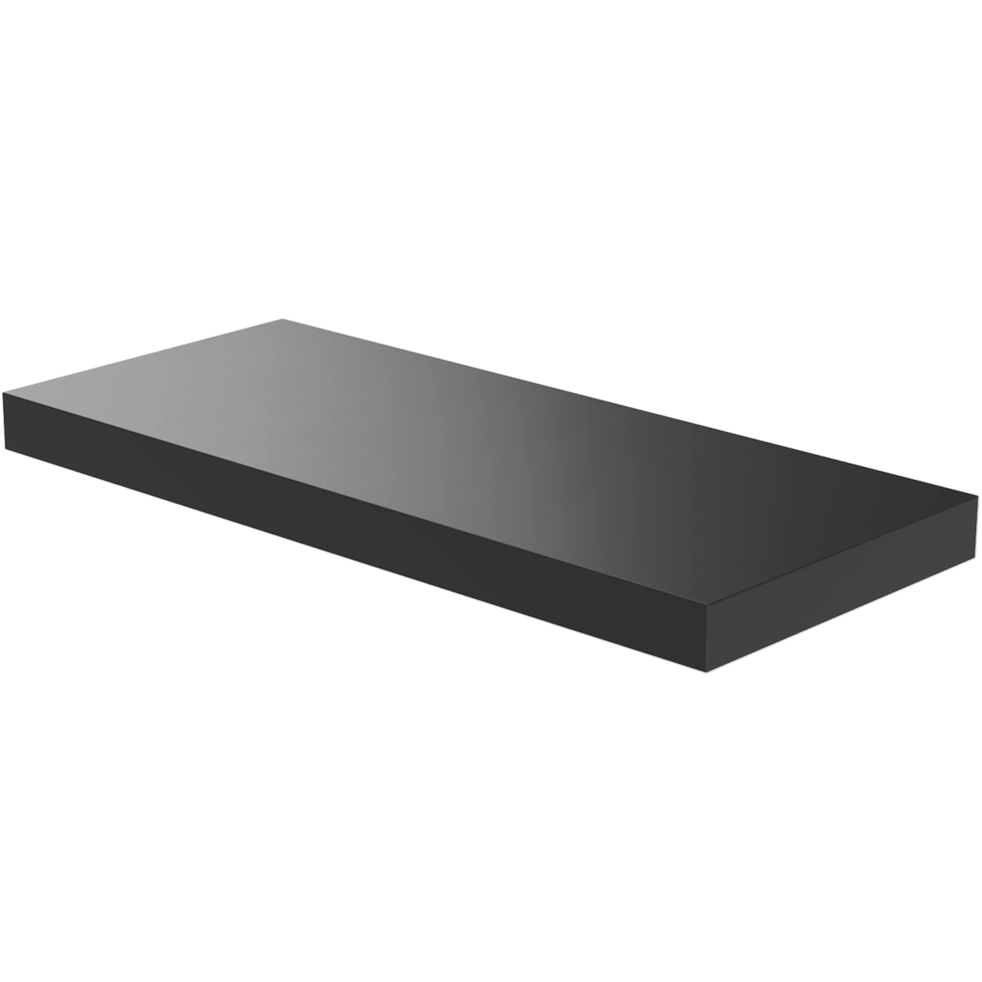 Floating Wall Shelf 24x12.75 Inches, MDF Wood Shelf with Invisible ...