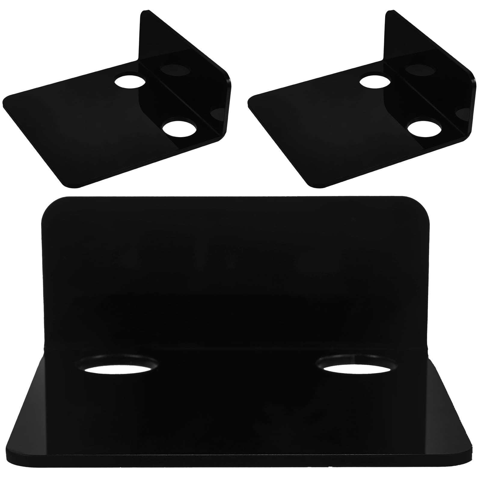 Floating Wall Shelf 3 Pcs Acrylic Monitors Plant Stand Sciccors Office ...