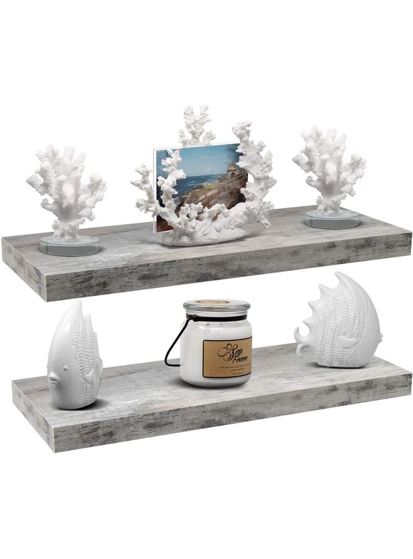 Floating Bookshelves in Wall Shelves - Walmart.com