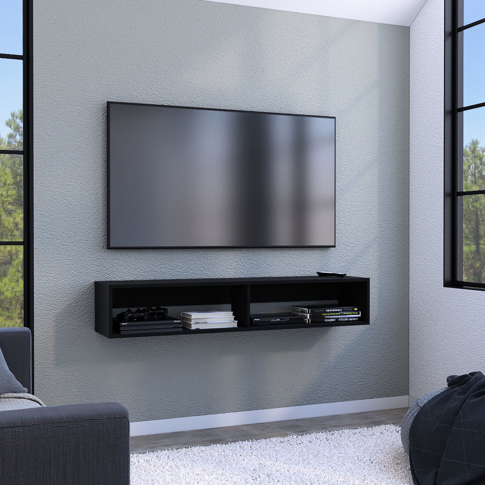Floating Wall Shelf | Store Gaming Consoles and Books | Neat and ...