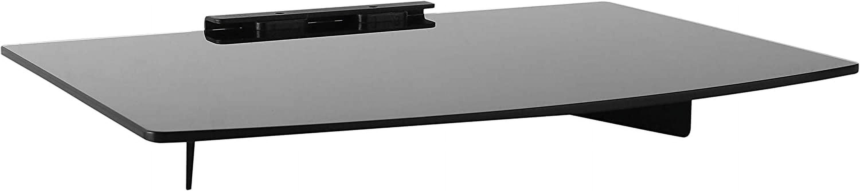 Floating Wall Shelf – Tempered Glass Media for Cable Box, DVD Player ...