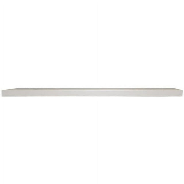 60 in W x 8 in D x 1.25 in H White Floating Wall Shelf, Long and Wide ...