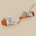 Floating Wall Shelves Set of 3, Metal Mounted Shelf with Unique Design ...
