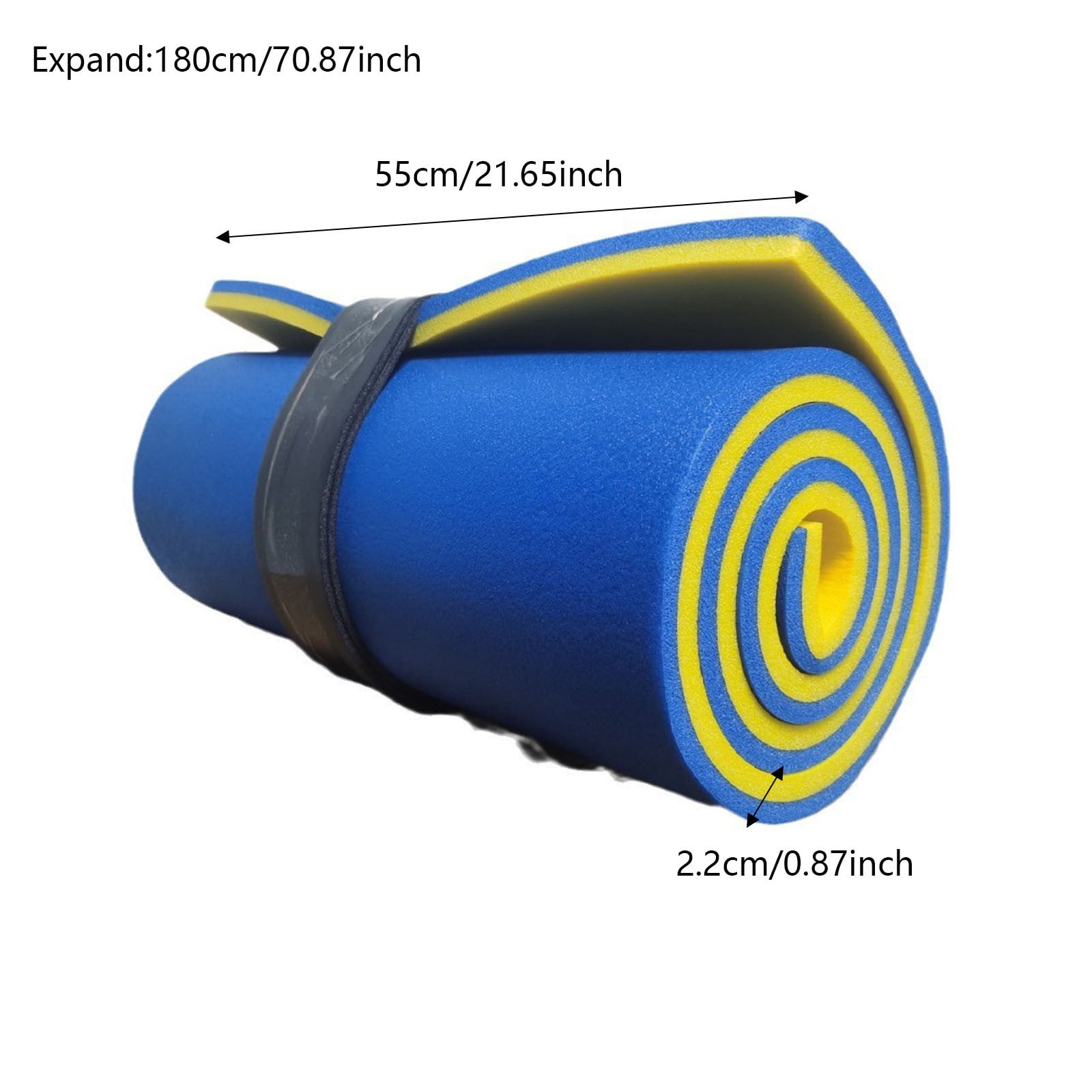 Floating Water Mat - 3-Layer XPE Foam Pad 5.9FT for Lake, Pool, Beach ...