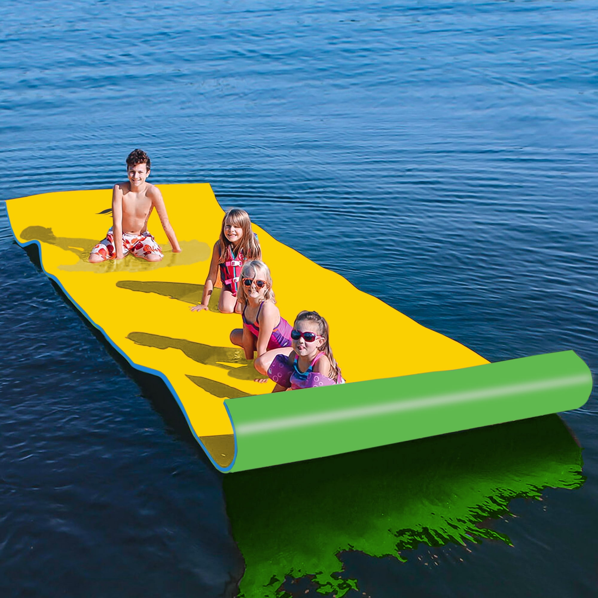 Floating Water Mat, 3 Layers Swimming Island, Tear Resistant Aquapad ...